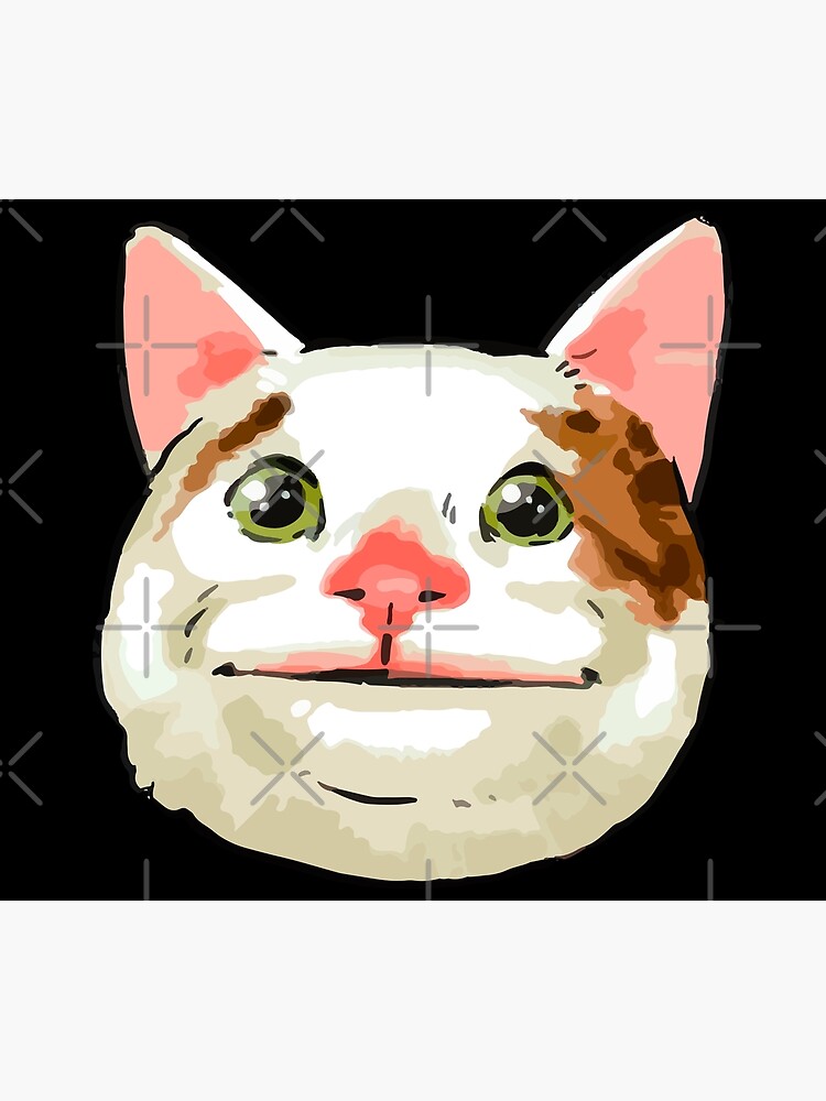 Polite Cat Meme, Cursed Cat Images Premium Matte Vertical Poster sold ...