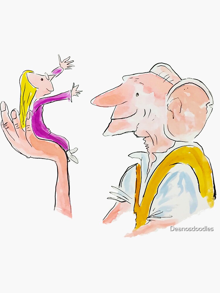 " The BFG (no background)" Sticker for Sale by Deanosdoodles | Redbubble