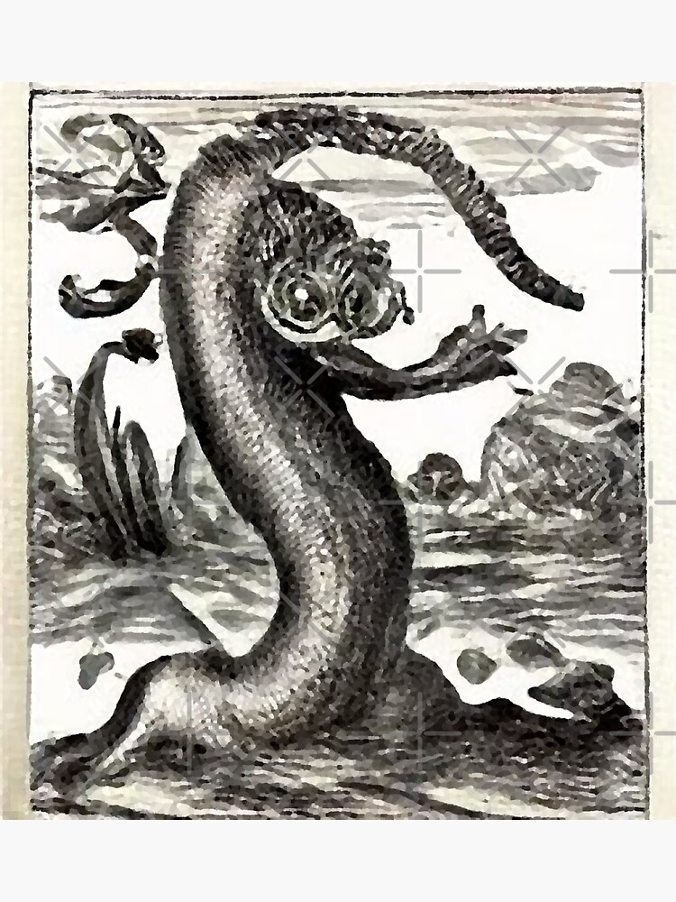 "Mythical Grotesque Marine Monster #6" Sticker for Sale by ...
