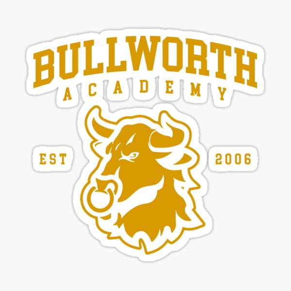 "BULLYWORTH ACADEMY BULLY" Sticker for Sale by PrintableB | Redbubble