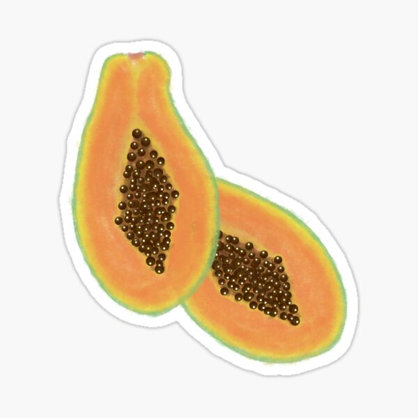 "Papaya - Icon" Sticker for Sale by jee532 | Redbubble