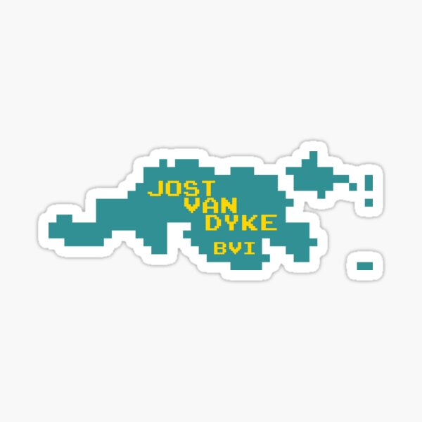 "Jost Van Dyke BVI" Sticker for Sale by MartinRivas | Redbubble
