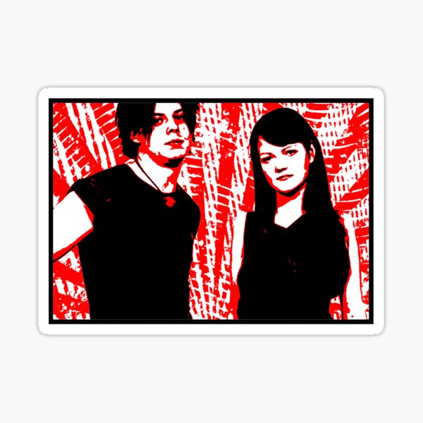 "WHITE STRIPES - Meg White - Jack White" Sticker for Sale by ...