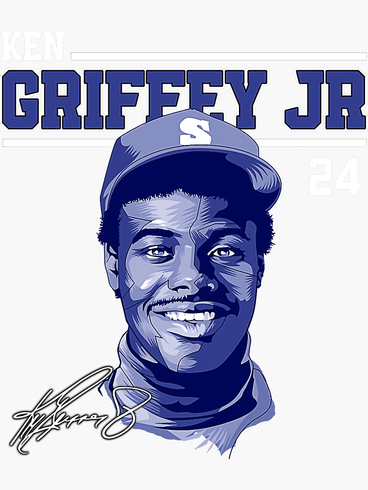 "Ken Griffey JR" Sticker for Sale by ardathkeaton | Redbubble