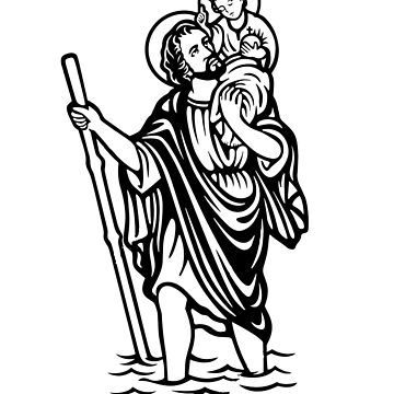 "St. Christopher Drivers Protect " Art Board Print for Sale by ...