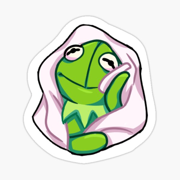 "Kermit Crying - Meme" Sticker for Sale by Sandriin | Redbubble