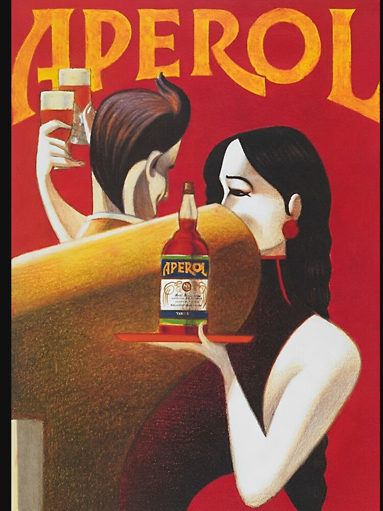 "Vintage brilliant red Aperol aperitif alcoholic beverages ...
