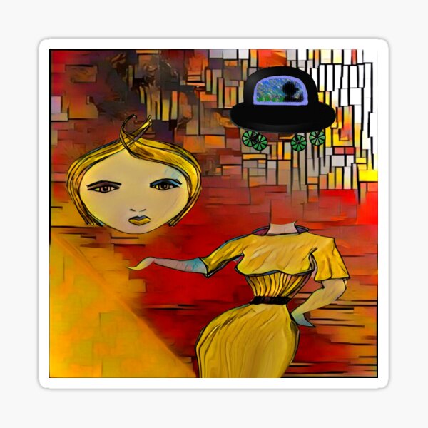 "Surreal Sarah" Sticker for Sale by GraceArt | Redbubble