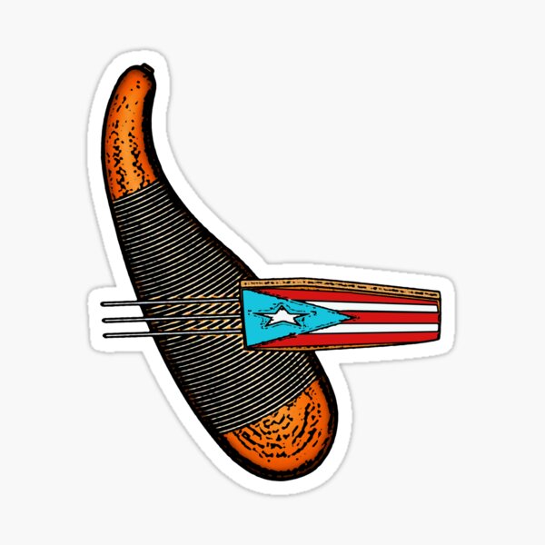 "Puerto Rican Traditional Instrument Guiro" Sticker for Sale by ...