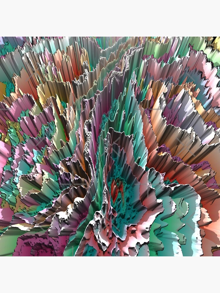 "Multi coloured Spikes" Sticker for Sale by Eajaz81 | Redbubble