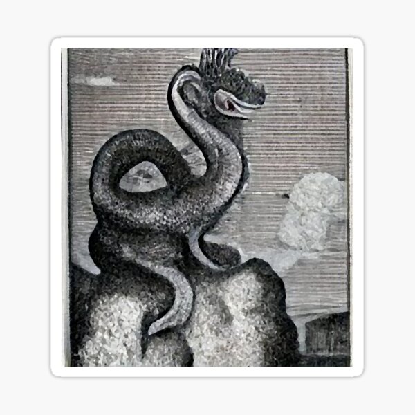"Mythical Grotesque Marine Monster #16" Sticker for Sale by ...