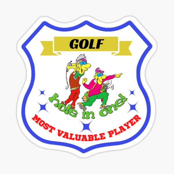 "Most Valuable Player Golf Crest" Sticker for Sale by AspectArtWorks ...