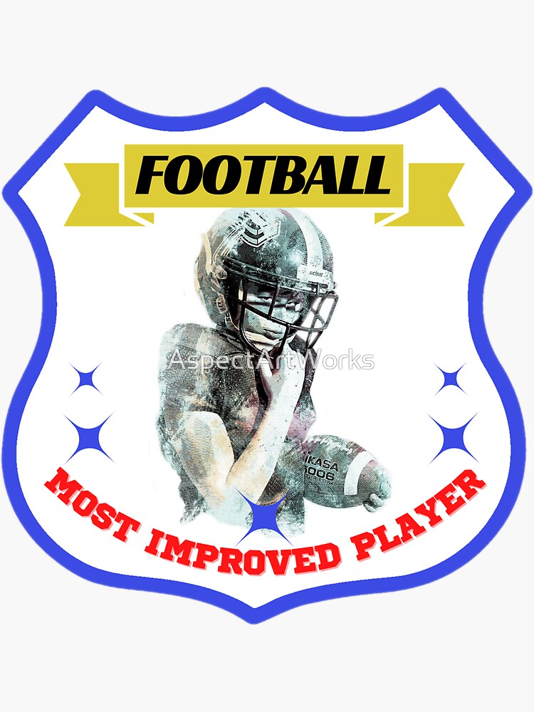 " Most Improved Player crest - Football" Sticker for Sale by ...