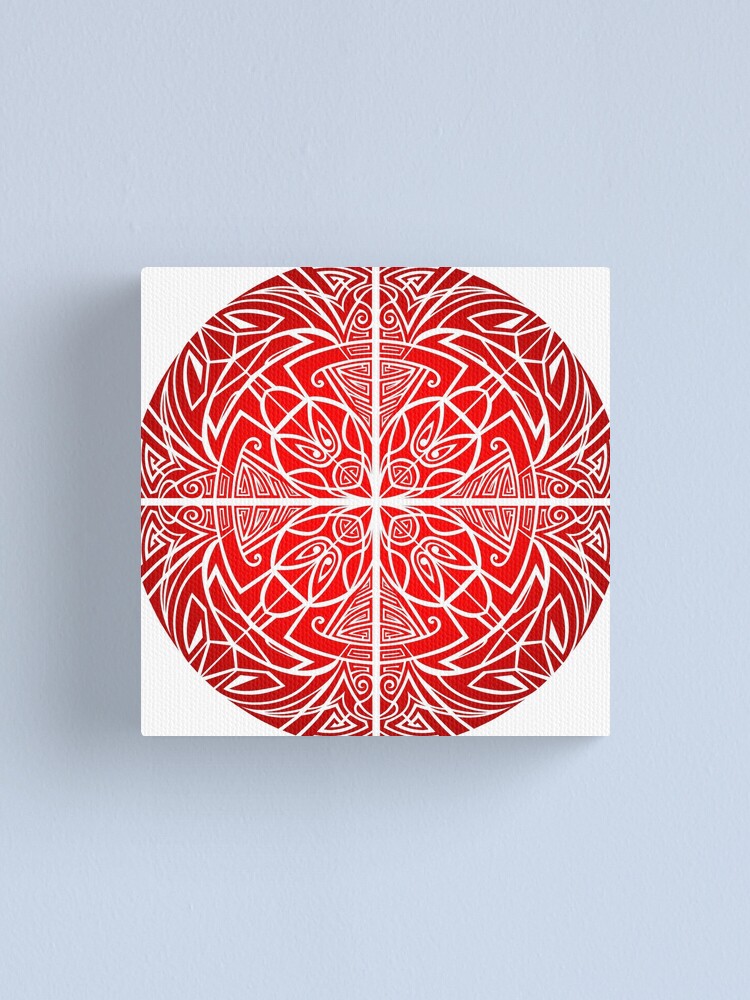 "Maori Cross" Canvas Print for Sale by ZodiaCult | Redbubble