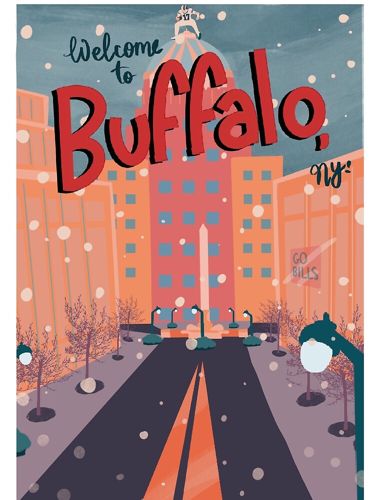 "Welcome to Buffalo!" Poster for Sale by madelyndewey | Redbubble