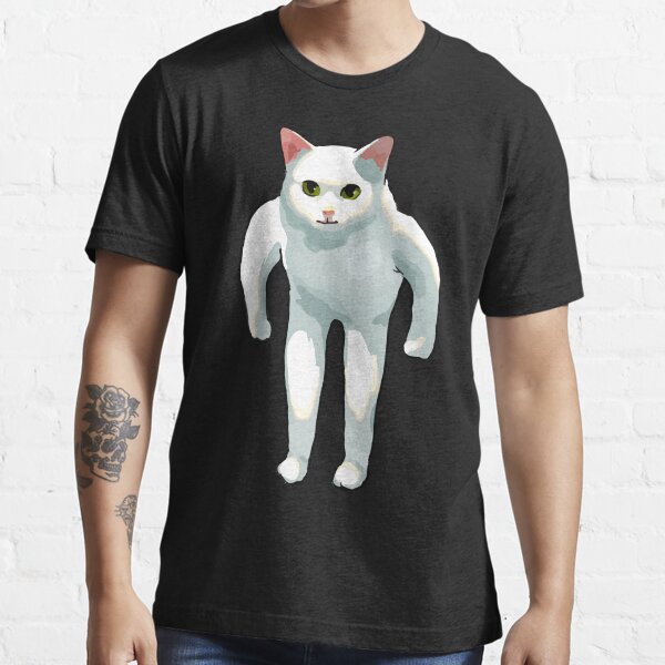 "Cursed Cat Image, Buff Half Cat Meme" T-shirt for Sale by printify ...