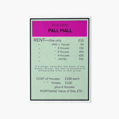 "Pall Mall" Art Board Print for Sale by nickclarkeart | Redbubble