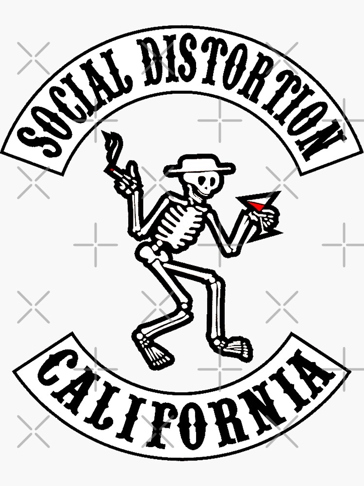 "The Most Popular American Punk Rock Of Social Distortion" Sticker for ...