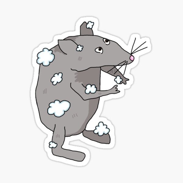 "Shower rat meme" Sticker for Sale by nova-waves | Redbubble