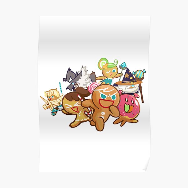"Cookie Run Kingdom " Poster for Sale by ABZDesigner | Redbubble