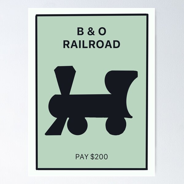 "B & O Railroad" Poster for Sale by nickclarkeart | Redbubble