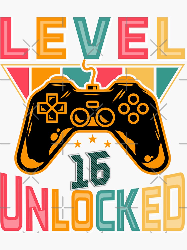 "Gaming Level 16 Unlocked | 16th birthday | birthday 2006 | 16 Years ...