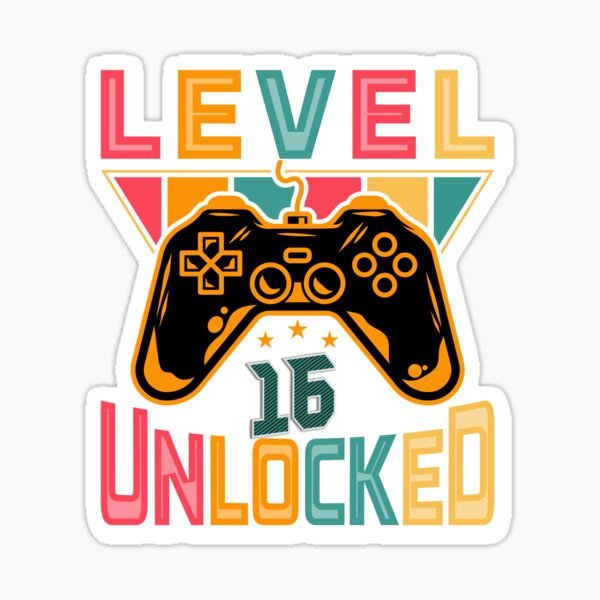 "Gaming Level 16 Unlocked | 16th birthday | birthday 2006 | 16 Years ...