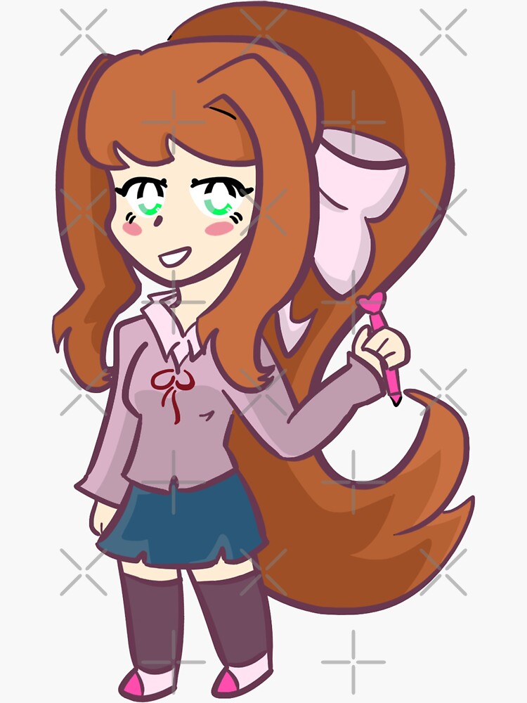 "Monika" Sticker for Sale by Zeldorkle | Redbubble