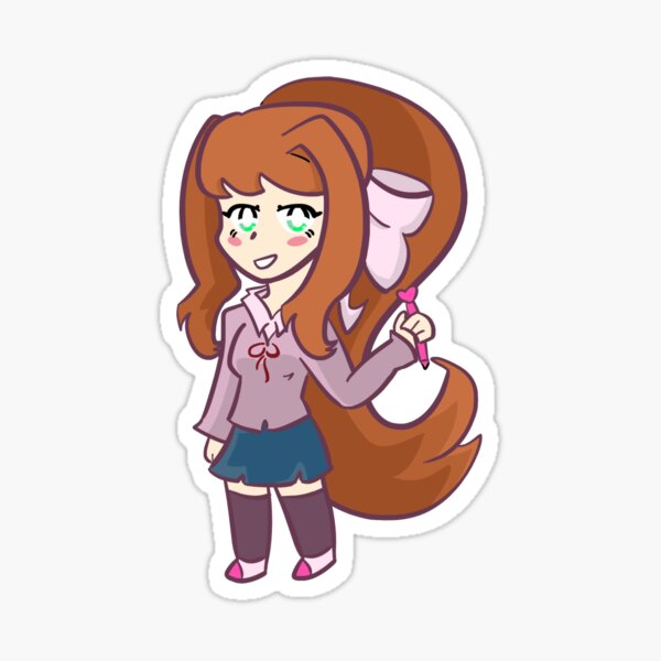 "Monika" Sticker for Sale by Zeldorkle | Redbubble