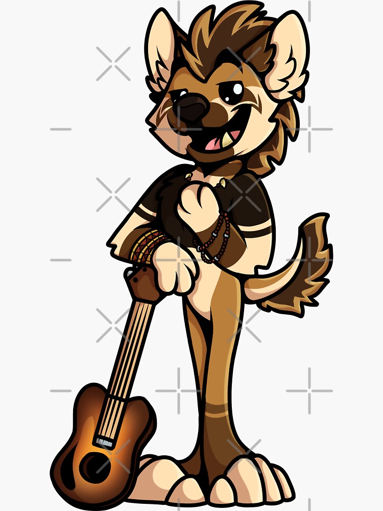 "Chad Hyena Furry Art" Sticker for Sale by VixSwissArts | Redbubble