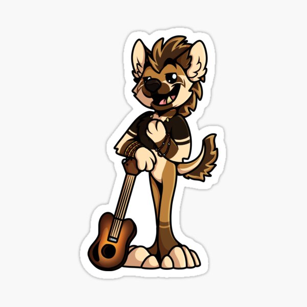 "Chad Hyena Furry Art" Sticker for Sale by VixSwissArts | Redbubble
