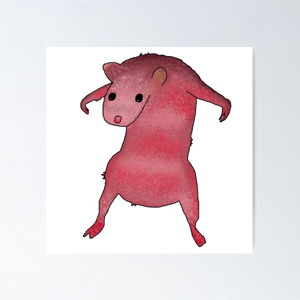 "Pink rat meme" Poster for Sale by nova-waves | Redbubble