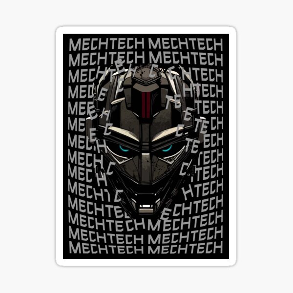 "Robot Mech Tech" Sticker for Sale by DistortedBrain | Redbubble