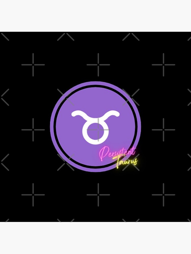 "Persistent Zodiac Taurus Purple" Sticker for Sale by calefactive ...