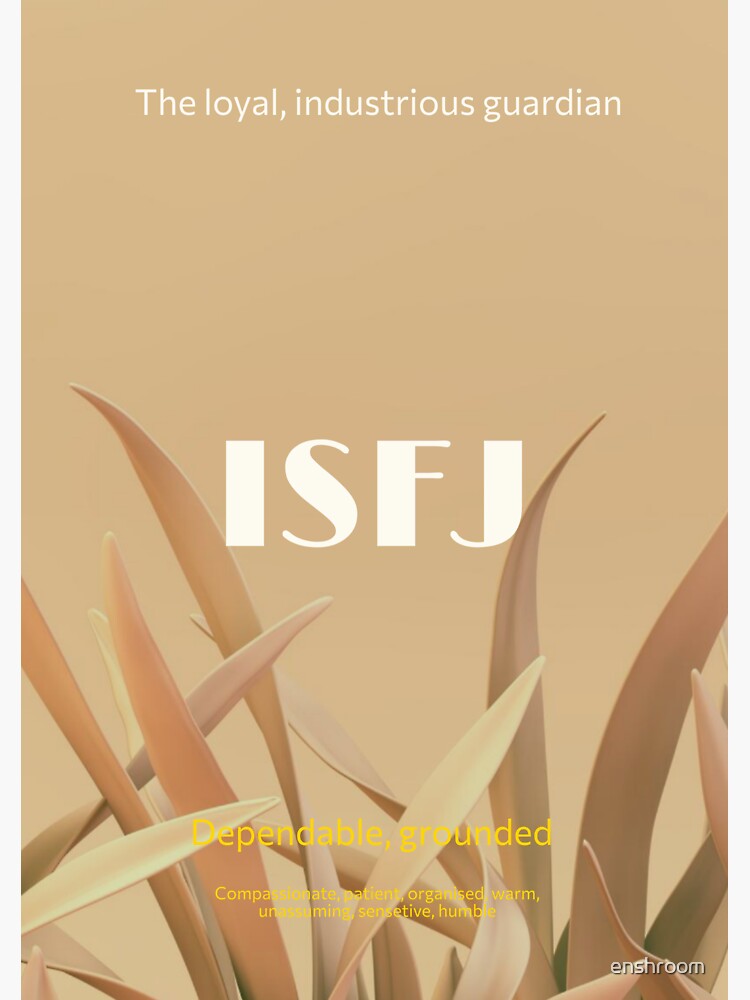 "ISFJ" Sticker for Sale by enshroom | Redbubble