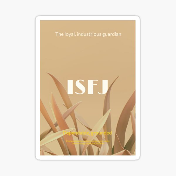 "ISFJ" Sticker for Sale by enshroom | Redbubble