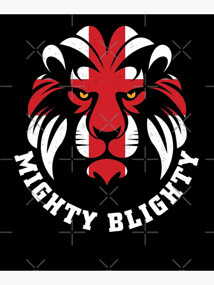 Póster «Equipo de Inglaterra, 'Mighty Blighty' Vintage Football o Rugby ...