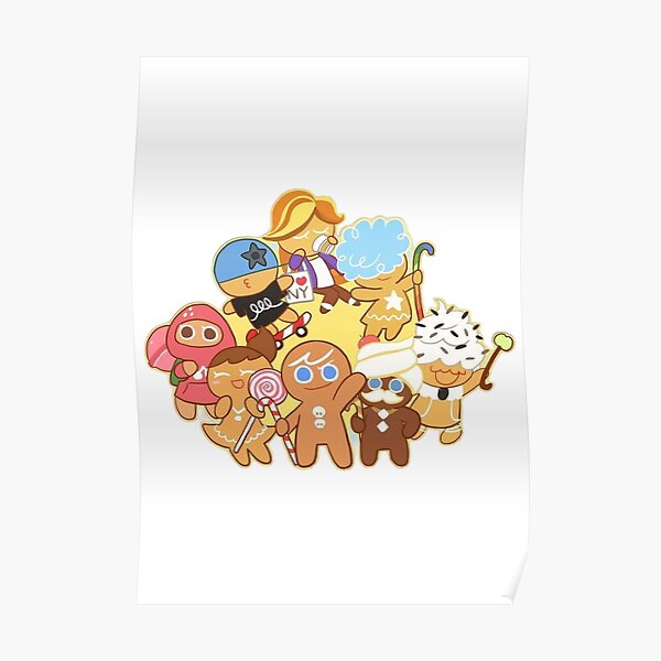 "Cookie Run Kingdom " Poster for Sale by ABZDesigner | Redbubble