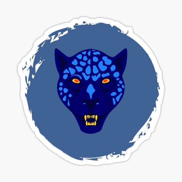 "Blue Tiger Face" Sticker for Sale by AI-Creation | Redbubble