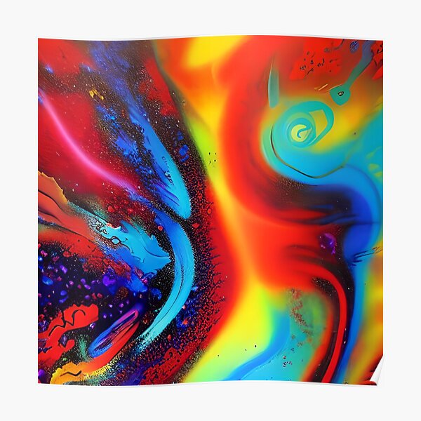 "Groovy Vivid Retro Spray Paint Lava Lamp Inspired Design, Sprayed Lava ...