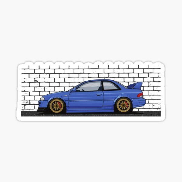 "Impreza WRX STI Rallye JDM Tuning Car 90s "Legends never die"" Sticker ...