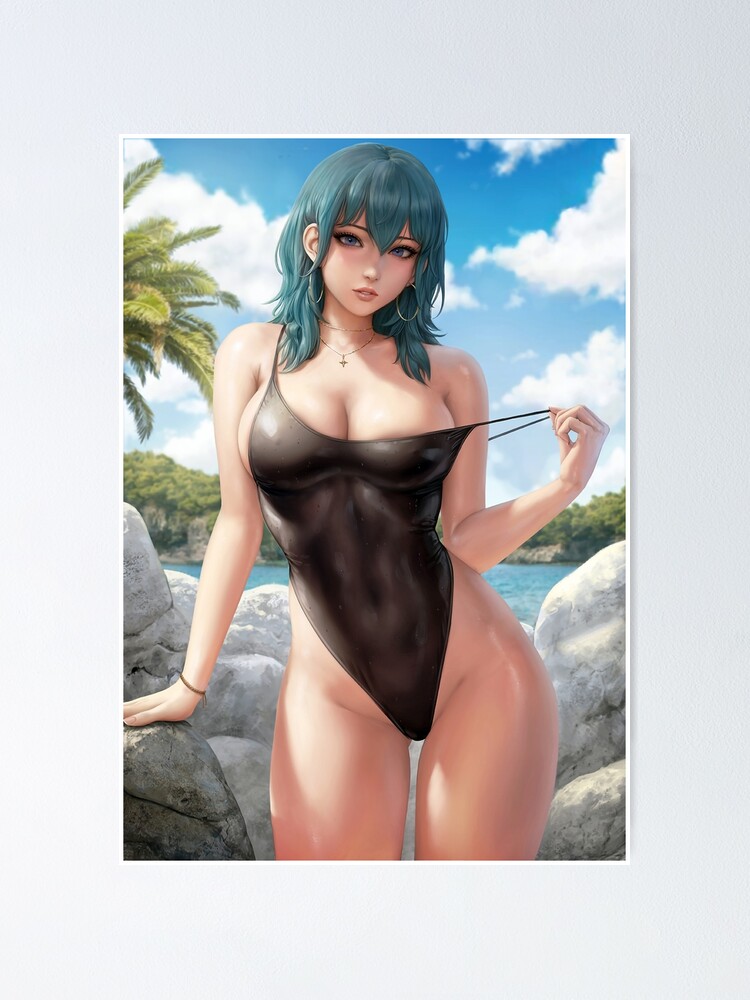 "Byleth in Bikini Swimsuit From Fire Emblem" Poster for Sale by waifushentai | Redbubble