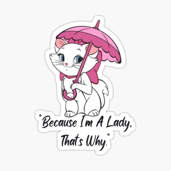 "Aristocats Marie" Sticker for Sale by HabibtiGraphics | Redbubble