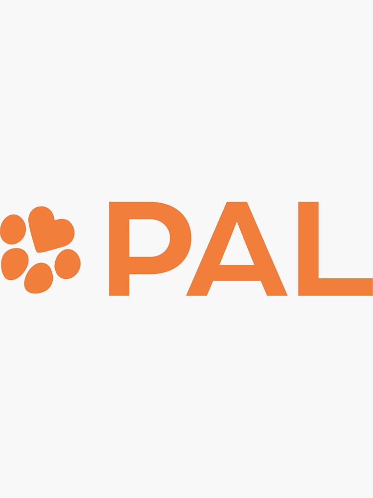 "PAL simple logo" Sticker for Sale by paldogs | Redbubble