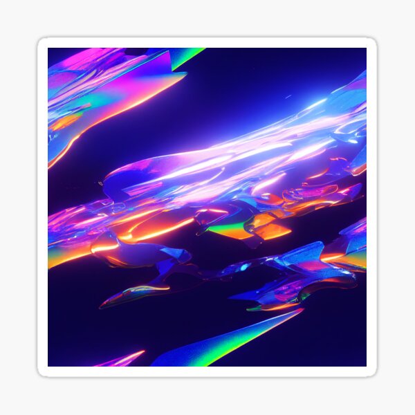 "Iridescence in blue " Sticker for Sale by MashaVed | Redbubble