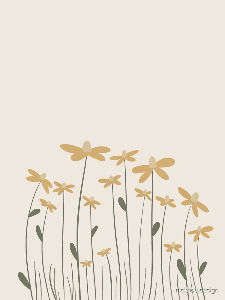 " Marguerite Daisy Illustration - dainty flower drawing" Sticker for ...