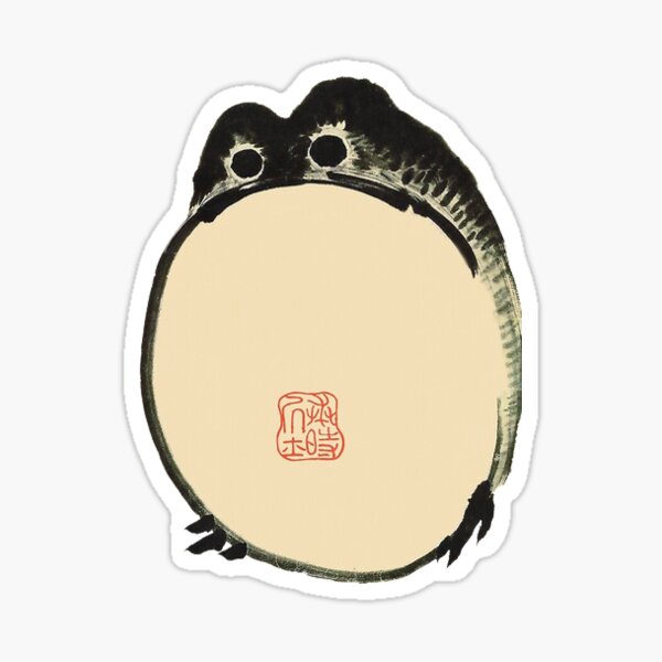 "sad frog " Sticker for Sale by laurenpiro | Redbubble