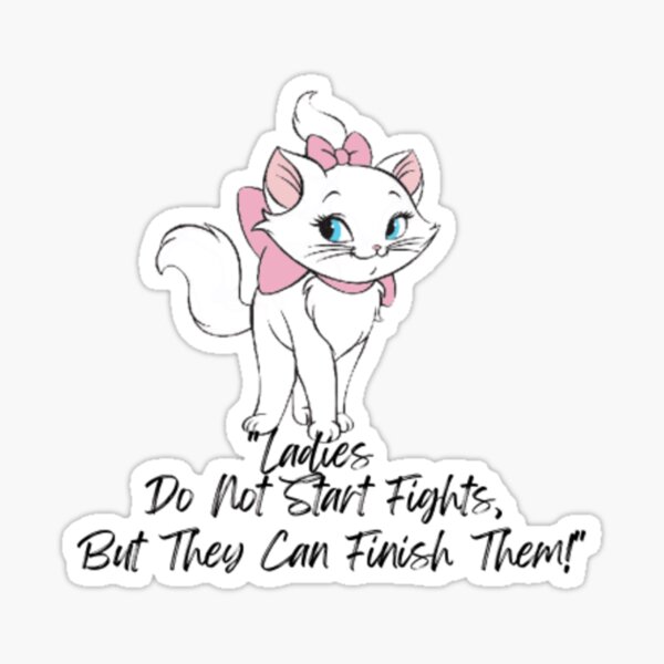 "Aristocats Marie" Sticker for Sale by HabibtiGraphics | Redbubble
