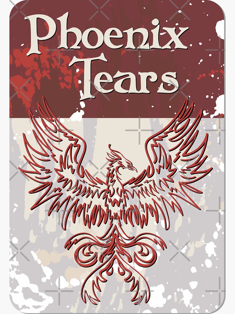 "Phoenix Tears" Sticker for Sale by implexity | Redbubble