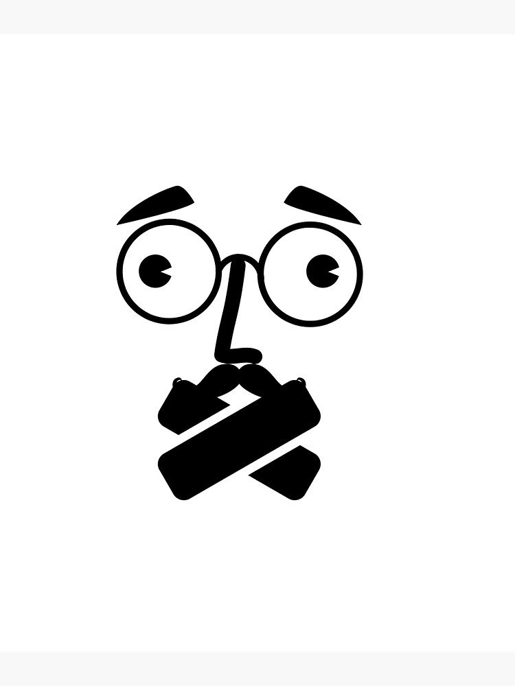 "silence face" Sticker for Sale by Igmir | Redbubble